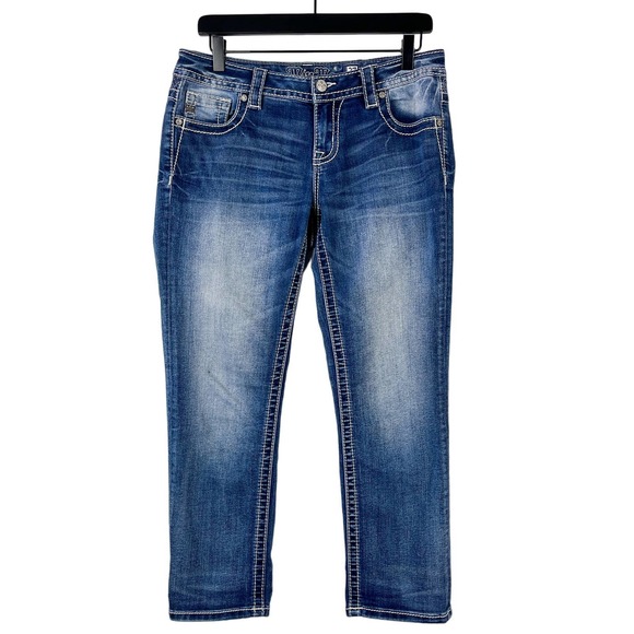 Miss Me | Jeans | Miss Me 27 Midrise Easy Crop Jeans Low Rise Blue ...